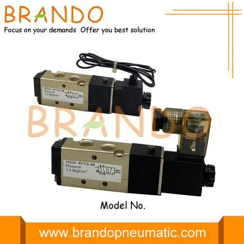 Airtac Type 4V100 Series 1/8'' 4V110-06 Pneumatic Valve China Manufacturers Suppliers Factory ...